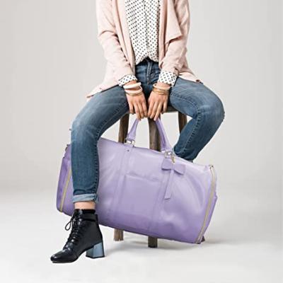 Cina Pug pelle donna borsa da viaggio con sacchetto per scarpe valigia appesa in vendita