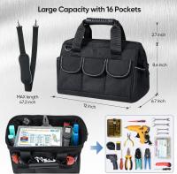 China Waterproof Multi-Pockets Bag Soft Bottom Adjustable Shoulder Strap With Safety Reflective Straps for sale