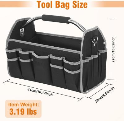 China 16 Zoll 26 Taschen Stahlgriff Custom Travel Tool Bag mit abnehmbaren Schultergurt zu verkaufen