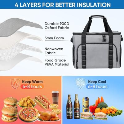 China Extra Large 40/60 Cans Volume Soft Leakproof Beach Camping Kayaking Road Trips Custom Travel Cooler Bag for sale