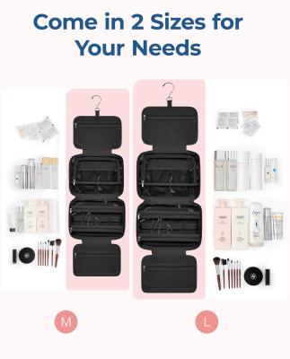 Cina Black Large Carry-on Accessori di viaggio Essentials Puffy Makeup Cosmetico Custom Travel Bag Con Organizzatore Di Gioielli in vendita