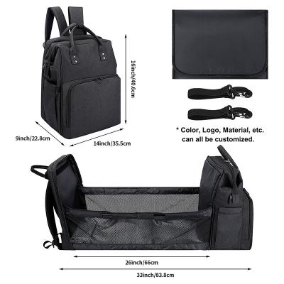 Cina Bambino pannolino sacchetti zaino nero isolato bottiglia di stoccaggio 14X9X16