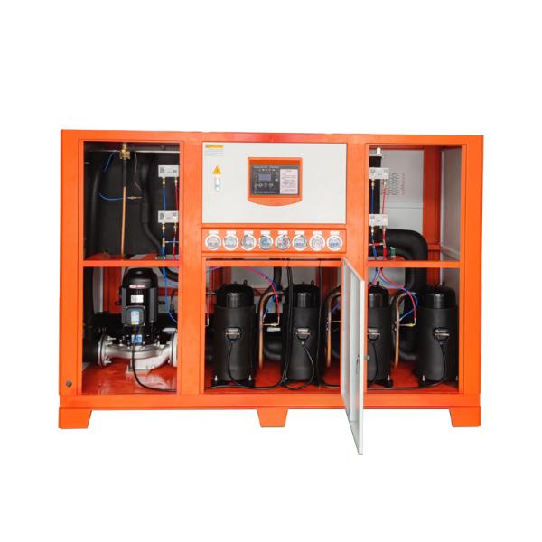 Quality 50HP 10 Ton Water Cooled Chiller 150KW Industrial Water Chillers R22 / R407C Refrigerant for sale