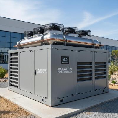China R-410A Air Cooled Chiller with Shell And Tube Condenser for Outdoor Use Supporting Max Ambient Temperature 45℃ for sale