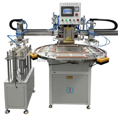 China New 220V Radio Frequency Auto-Rotary Round Disc Table PVC PET Blister Packaging Machine With Horizontal Move Card Loading System for sale