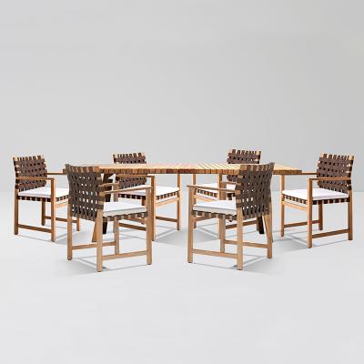 Cina Pastorale giardino Teak legno mobili da patio imposta a prova di sole in vendita