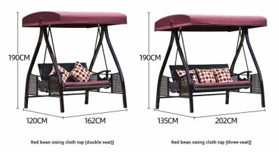 Cina OEM flessibile impermeabile 3 posti convertibile Canopy swing esterno Amaca in vendita