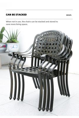 Cina Poltrone da giardino in alluminio cast impermeabile facile da portare OEM in vendita