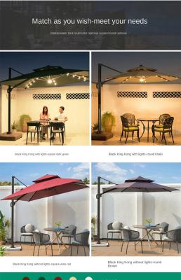 Cina Parasole a copertura doppia, ombrelloni da patio commerciali pesanti, 2,5*2,5m, 3,0*3,0m in vendita