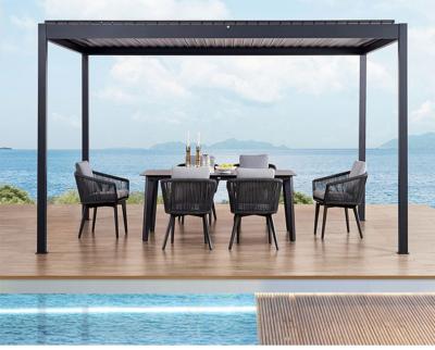 Cina Villa Giardino Apertura Luce tetto ombrello di sole Leggio di alluminio Pergola Esterno E Gazebo 3.0*3.0M in vendita
