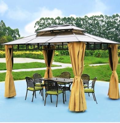Cina Materiale di soffitto 3x4M PC Gazebo esterno con tetto rigido per il relax in vendita