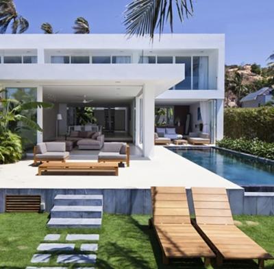 China Op maat gemaakt Luxe Pool Teak Hout Loungestoel met wielen Lesiure Bed Te koop