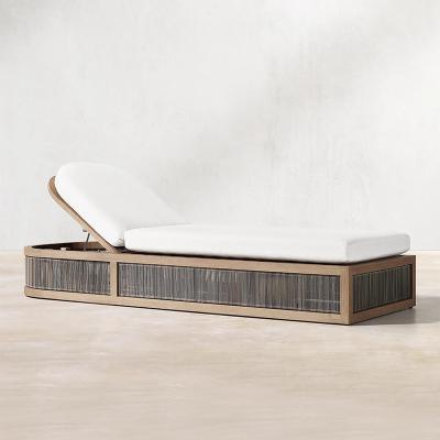 China Buitentuin zwembad luie patio Leisure stoel PE Twisted Vine Lounge Bed voor slapen Te koop