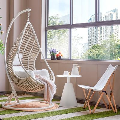 Cina Balcone di alta qualità PE Rattan Swing Handmade Cesto appeso in vendita