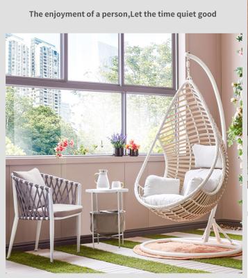 Cina Balcone di alta qualità PE Rattan Swing Handmade Cesto appeso in vendita