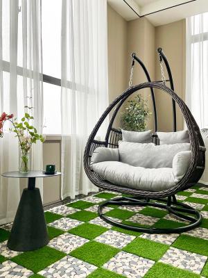 China Buiten tuin balkon patio hangende stoel met rotan meubels aangepaste kleur Te koop