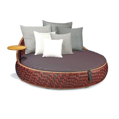 Cina Set da tavolo e divano in alluminio rattan PE nordico semplice da cortile in vendita