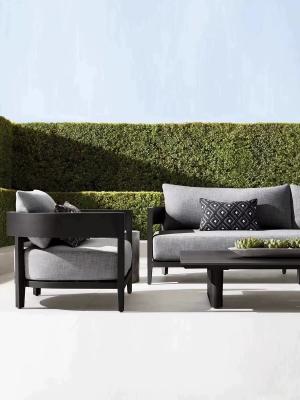 China Eenvoudige Nordic Outdoor Teak Aluminium Meubels Tuinbank Stoelen Anti Corrosie Anti Cracking Te koop