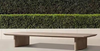 China Eenvoudige Nordic Outdoor Teak Aluminium Meubels Tuinbank Stoelen Anti Corrosie Anti Cracking Te koop