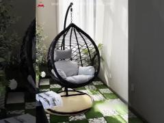 Single Basket Hanging Children Rattan Egg Chair