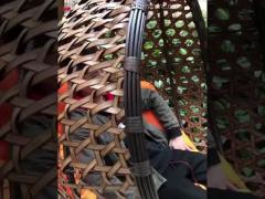 Cadre en acier cabon fauteuil à balançoire de jardin à un siège en extérieur OEM
