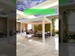 Villa Tuin Opening Louver dak zonnescherm Aluminium legering Buiten Pergola En Gazebo 3.0*3.0M