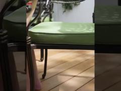 방수 정원 Cast 알루미늄 Patio 외관 가구에위한 식탁 의자 세트