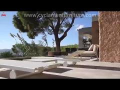 Aluminum Alloy Frame Modern Outdoor Garden Furniture Dining Set