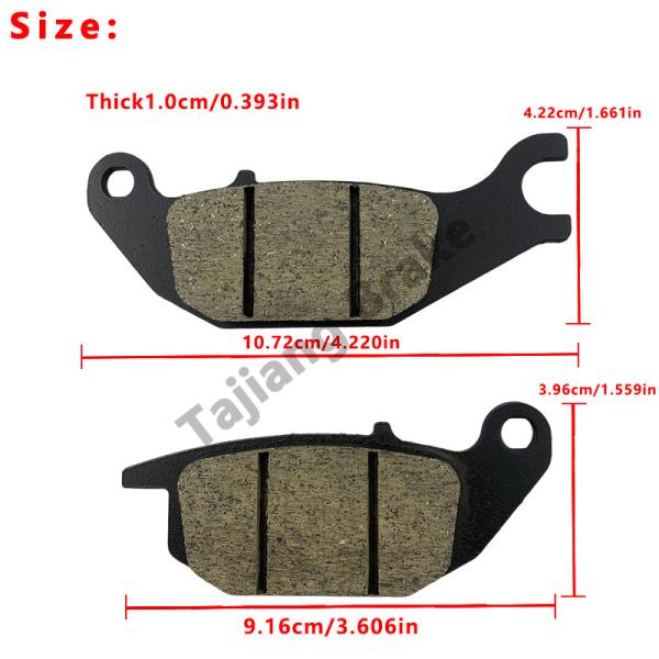 Quality Universal Front Suzuki Motorcycle Brake Parts For Suzuki Gn125 Brake Pads Black for sale
