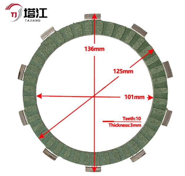 Quality 130mm Black Universal Motorcycle Spare Part 8mm Inner Diameter 110mm Bolt On Installation for sale