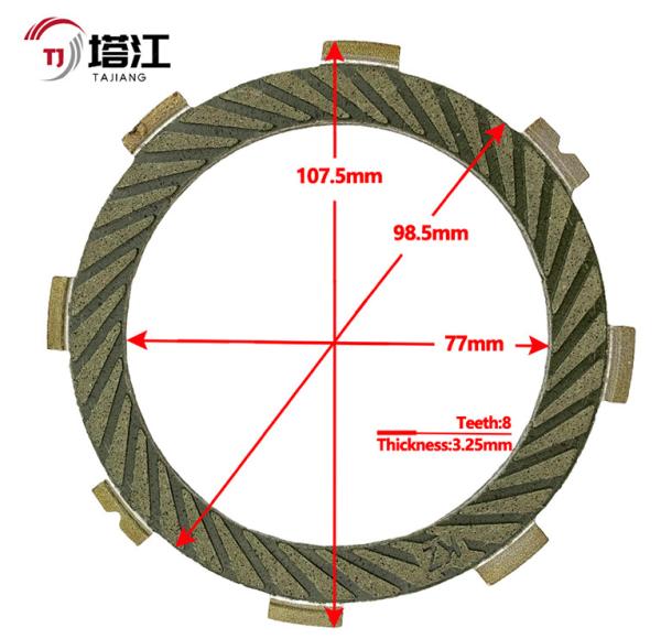 Quality Steel Black Motorcycle Clutch Kit with 110mm Inner Diameter Complete Set for for sale