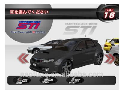 Cina Macchina massima di mezzanotte a gettoni del video di corsa di automobile di aria 3Dx per divertimento in vendita