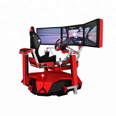Cina 3 schermi elettrici della macchina di videogioco di guida dell'automobile del simulatore di moto di Dof 9d Vr 3 in vendita