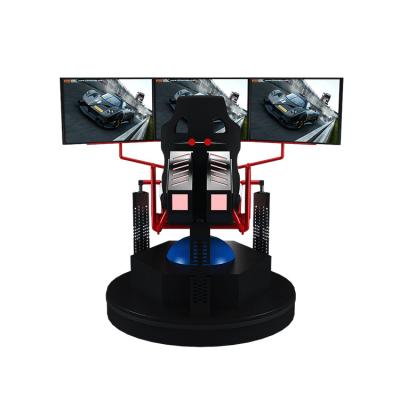 Cina 3 schermi elettrici della macchina di videogioco di guida dell'automobile del simulatore di moto di Dof 9d Vr 3 in vendita