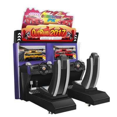 中国 32人のLCDの双生児のアーケード車のゲーム・マシン、1台- 2台のプレーヤーのお金のアーケード機械 販売のため