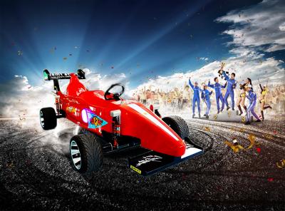 China O passeio de controle remoto do Kiddie do parque de diversões faz à máquina a cor vermelha de carro de competência F1 à venda