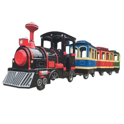 Cina Giri non cingolati elettrici del treno della macchina della galleria dei bambini del parco di divertimenti sull'automobile in vendita