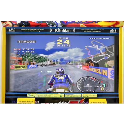 Cina Automobile LCD da 42 FT che guida la macchina della galleria, due simulatore eccellente di Moto della bici 2 dei giocatori in vendita