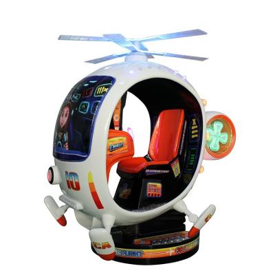 China bearbeitet große Hubschrauber 3D Kiddie-Fahrt elektrisches Videospiel 150W maschinell zu verkaufen