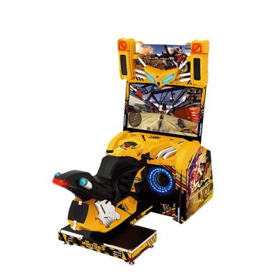 Cina Motociclette a 42 pollici che corrono la macchina della galleria per colore di giallo del parco di divertimenti in vendita