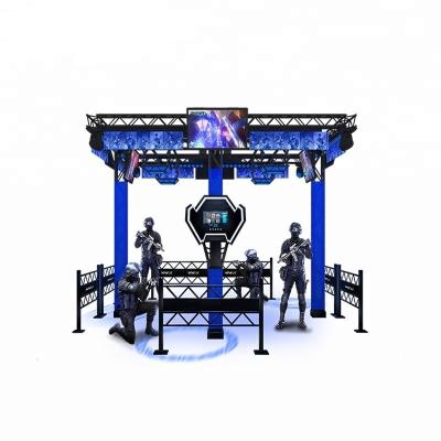China Grote van de de Leurder9d Virtuele Werkelijkheid van het Themapark VR Ruimte het Platform Zwarte/Blauwe Kleur Te koop