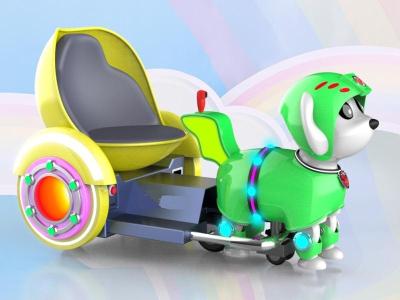 Cina Macchina a tre ruote della galleria dei bambini, risciò animale del cucciolo di giro di forma per il parco di divertimenti in vendita