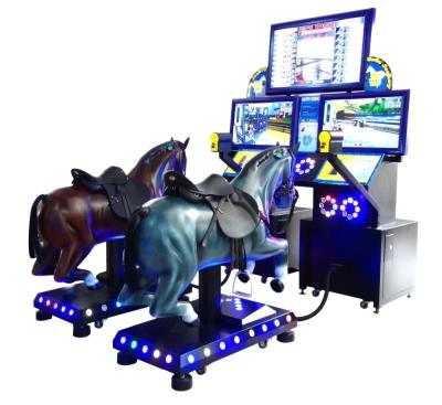 Cina Macchina di videogioco arcade elettrica a gettoni di 2 giocatori/attrezzatura Gogo elettronica di equitazione della puleggia tenditrice in vendita