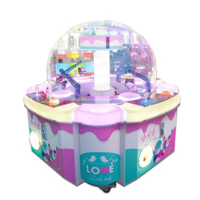 Cina Macchina dell'arraffone del giocattolo del Governo della galleria di Candy della gru a benna di spinta della moneta con musica pop fresca in vendita