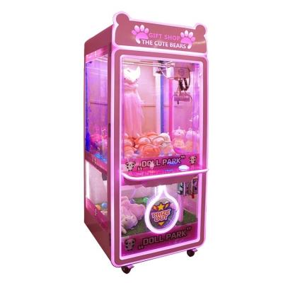 Cina Macchina rosa della gru del giocattolo del regalo con metallo/la tempera del materiale di vetro in vendita