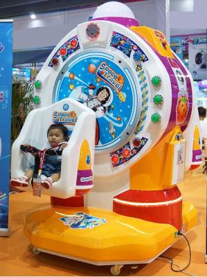 Cina Sedili a gettoni della macchina di videogioco arcade di giro del Kiddie di viaggio nello spazio doppi in vendita