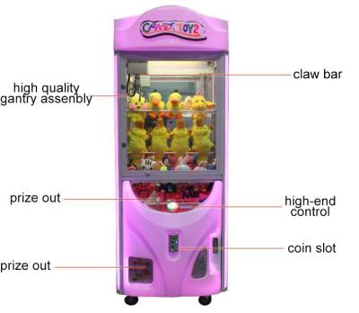 Cina Macchina pazza 220V W800*D850*H1950 millimetro del gioco di vendita del regalo dell'artiglio del giocattolo in vendita