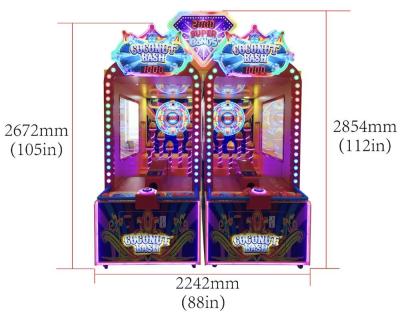 中国 屋内投球の球のココナッツ強打の買戻しのアーケード機械 販売のため