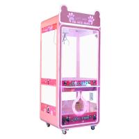 China Bear Claw Crane Arcade Machine With Glass Cabinet for sale