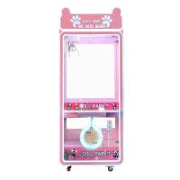China Bear Claw Crane Arcade Machine With Glass Cabinet for sale